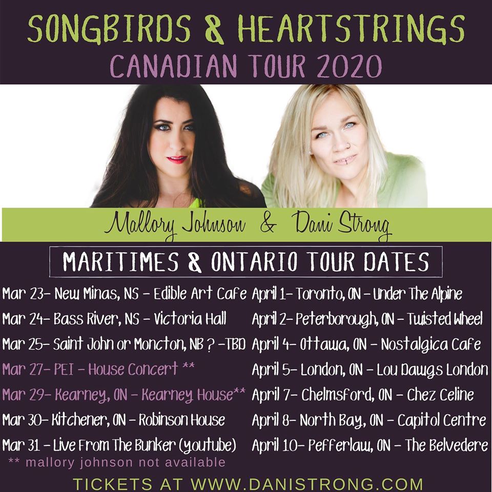 Mallory Johnson & Dani Strong – Songbirds & Heartstrings Tour | Country 104
