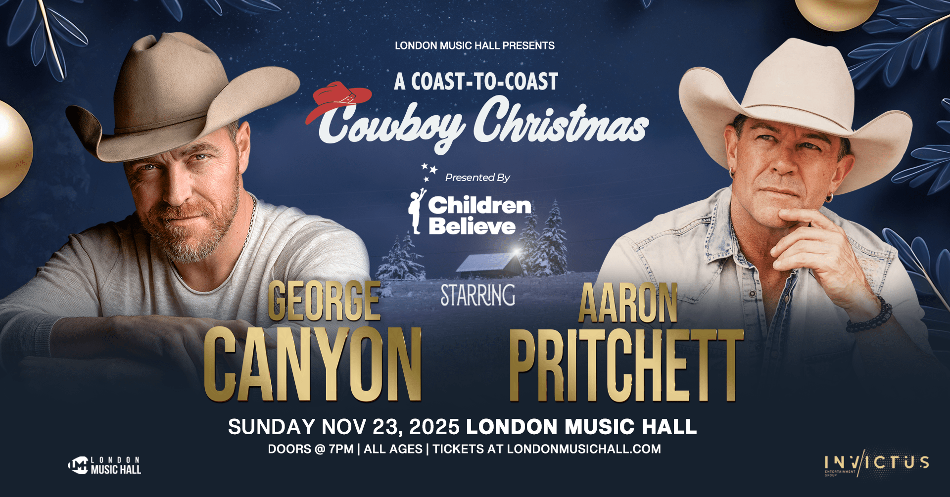 George Canyon and Aaron Pritchett at London Music Hall | Country 104